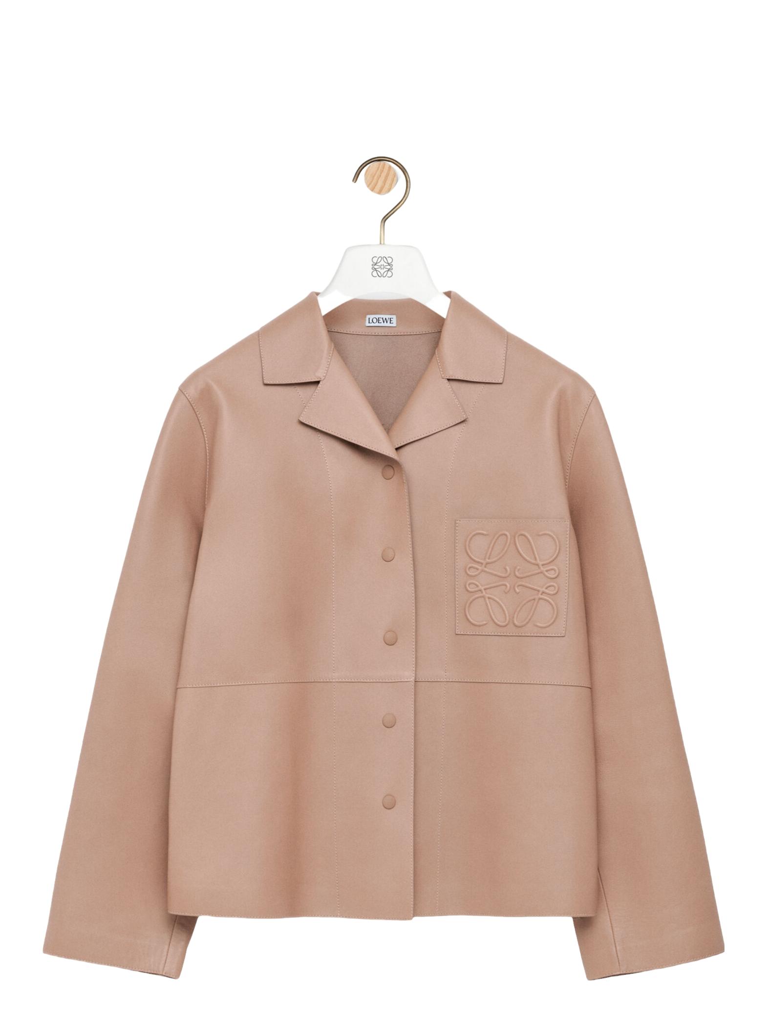 LOEWE Loewe Logo Embossed Leather Pyjama Jacket